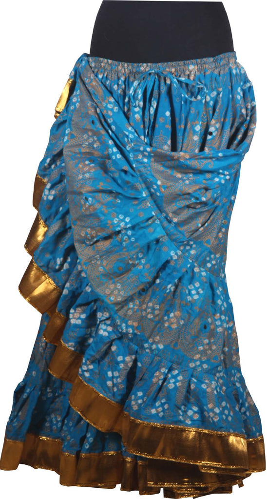 Block print skirt Jaipur Beauty 4 Border skirt with shiny trim ...